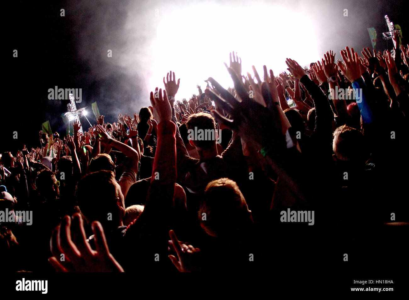 Music Festival Crowd Stock Photo - Alamy