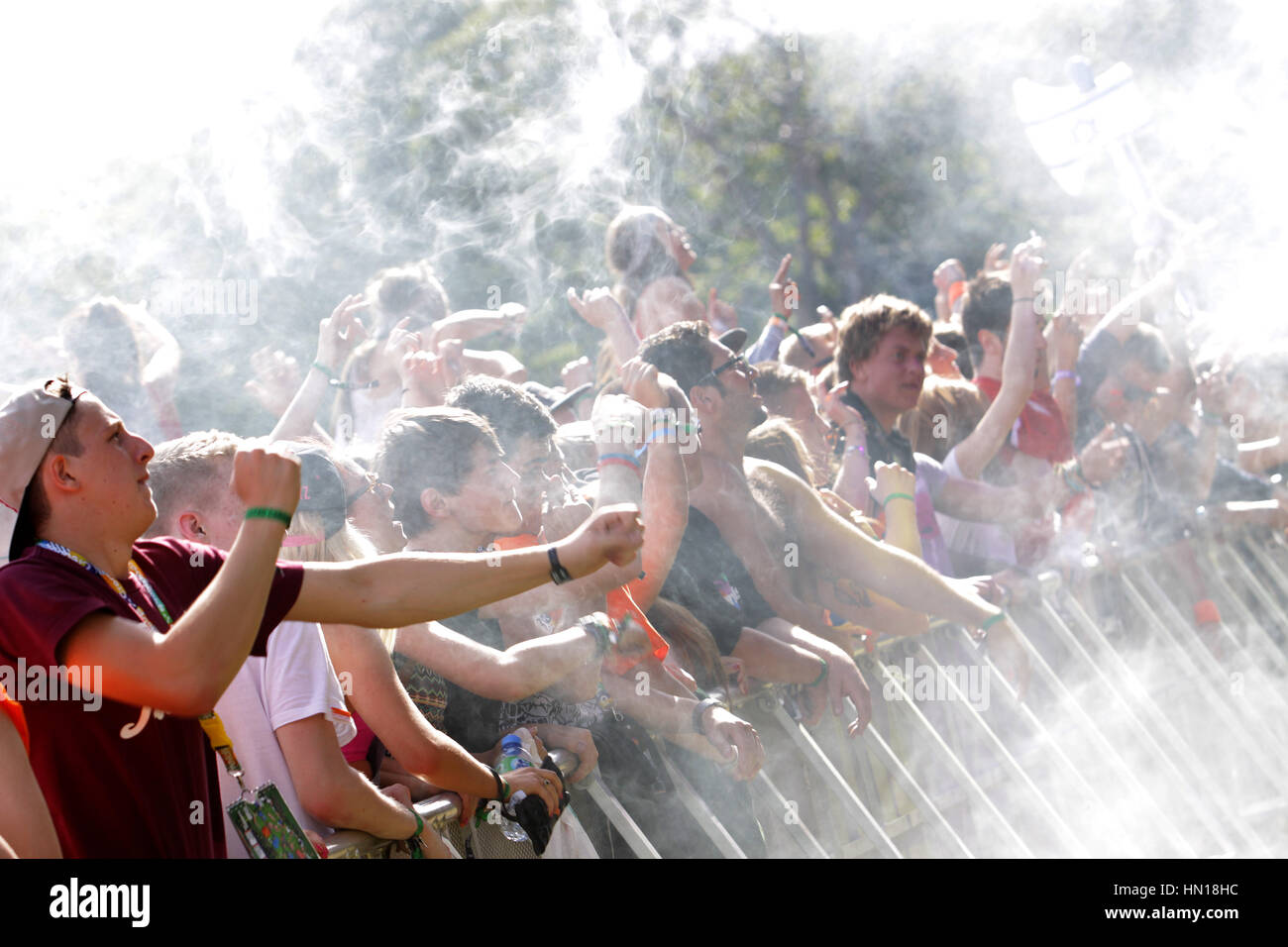 Music Festival Crowd Stock Photo - Alamy