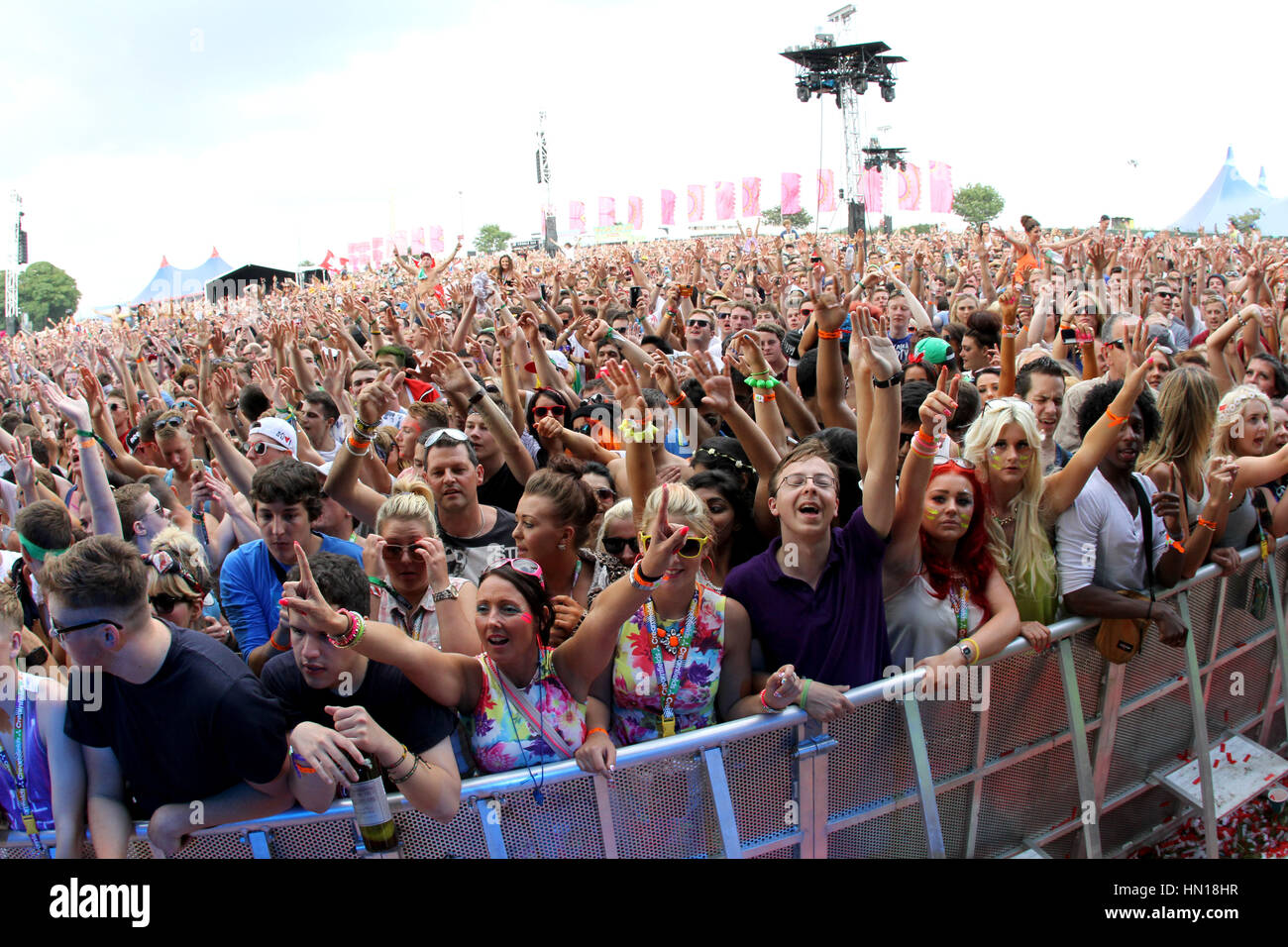 Music Festival Crowd Stock Photo - Alamy