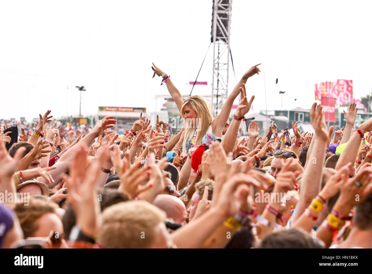Music Festival Crowd Stock Photo - Alamy