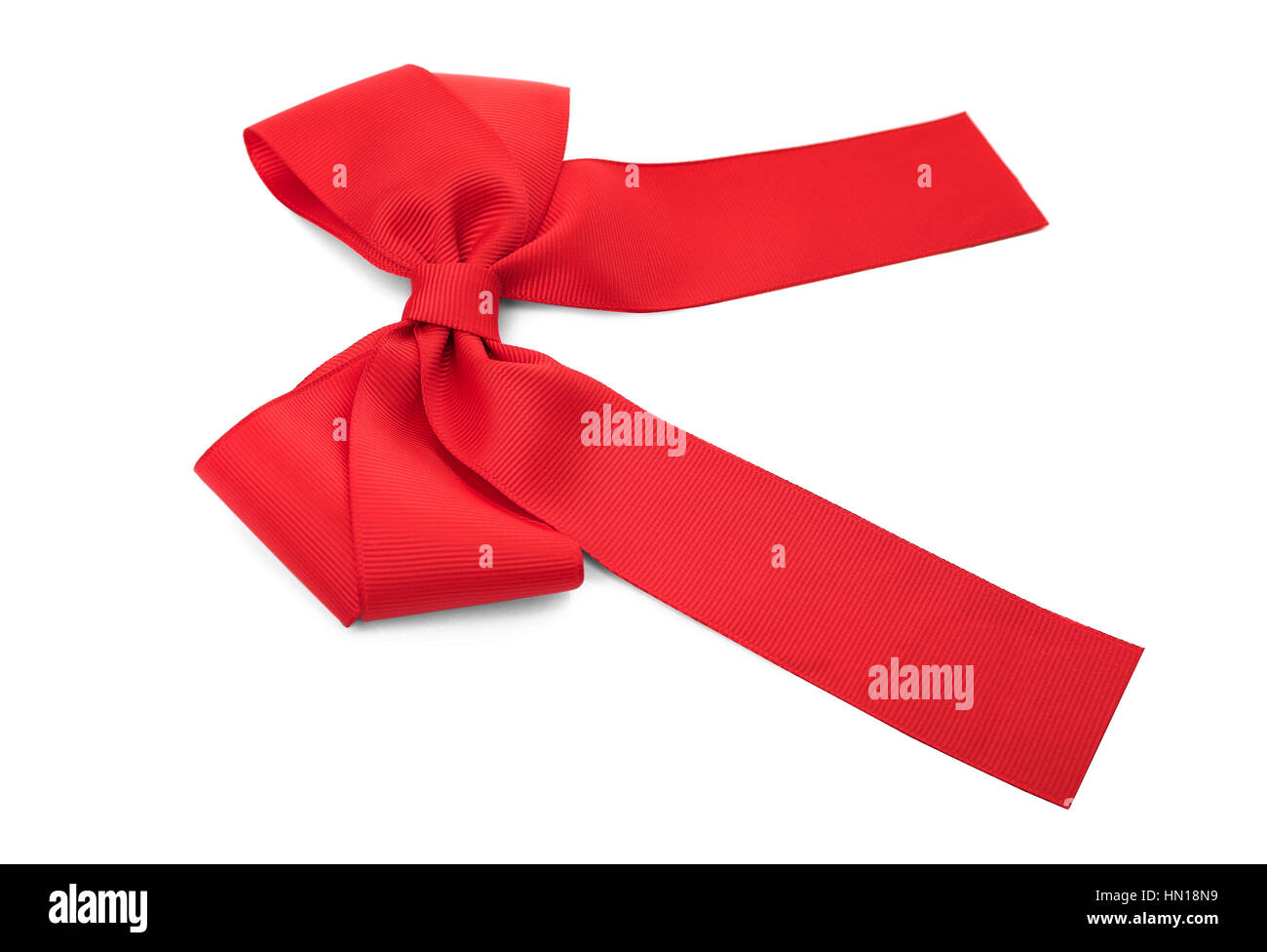 Beautiful red bow Stock Photo - Alamy