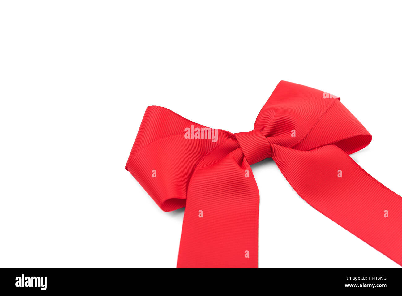 Beautiful red bow Stock Photo - Alamy