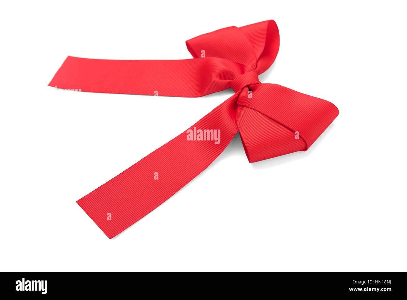 Beautiful red bow Stock Photo - Alamy