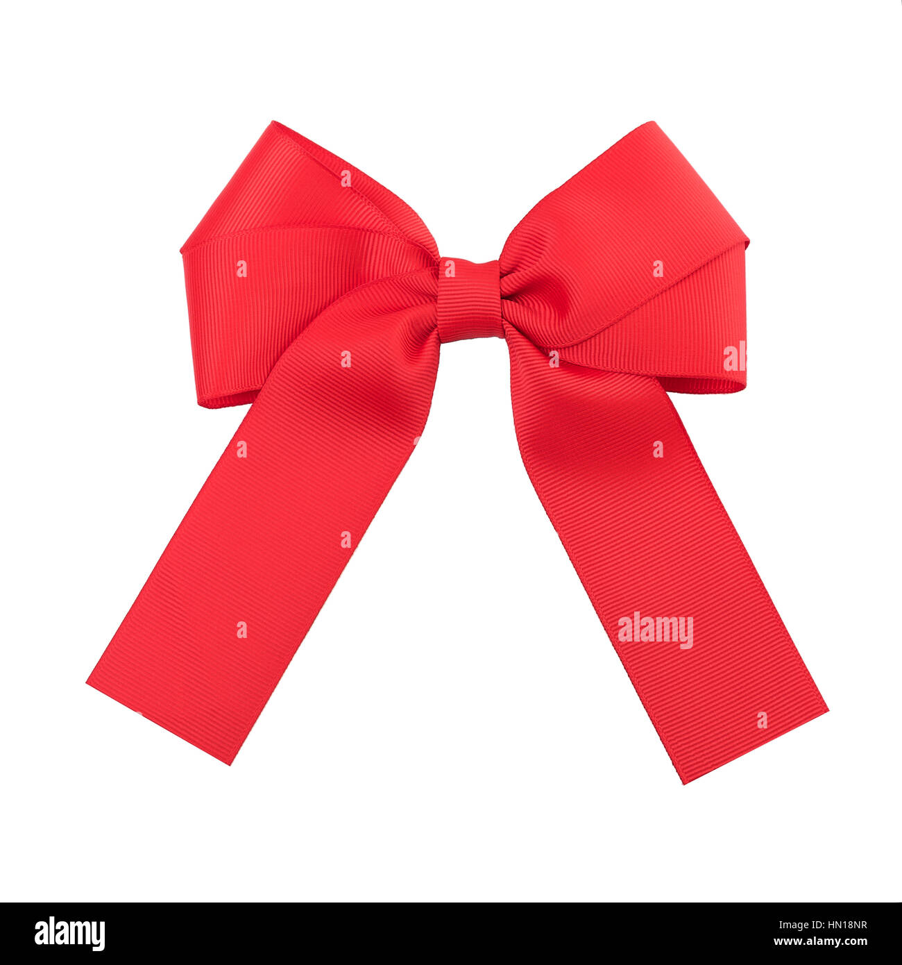 Beautiful red bow Stock Photo - Alamy