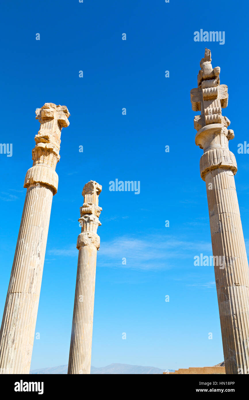 blur in iran persepolis the old ruins historical destination monuments ...