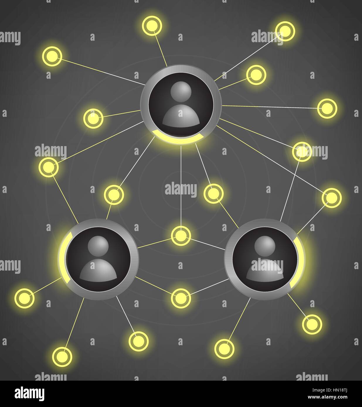 Template of futuristic infographic icons with glowing elements o Stock ...
