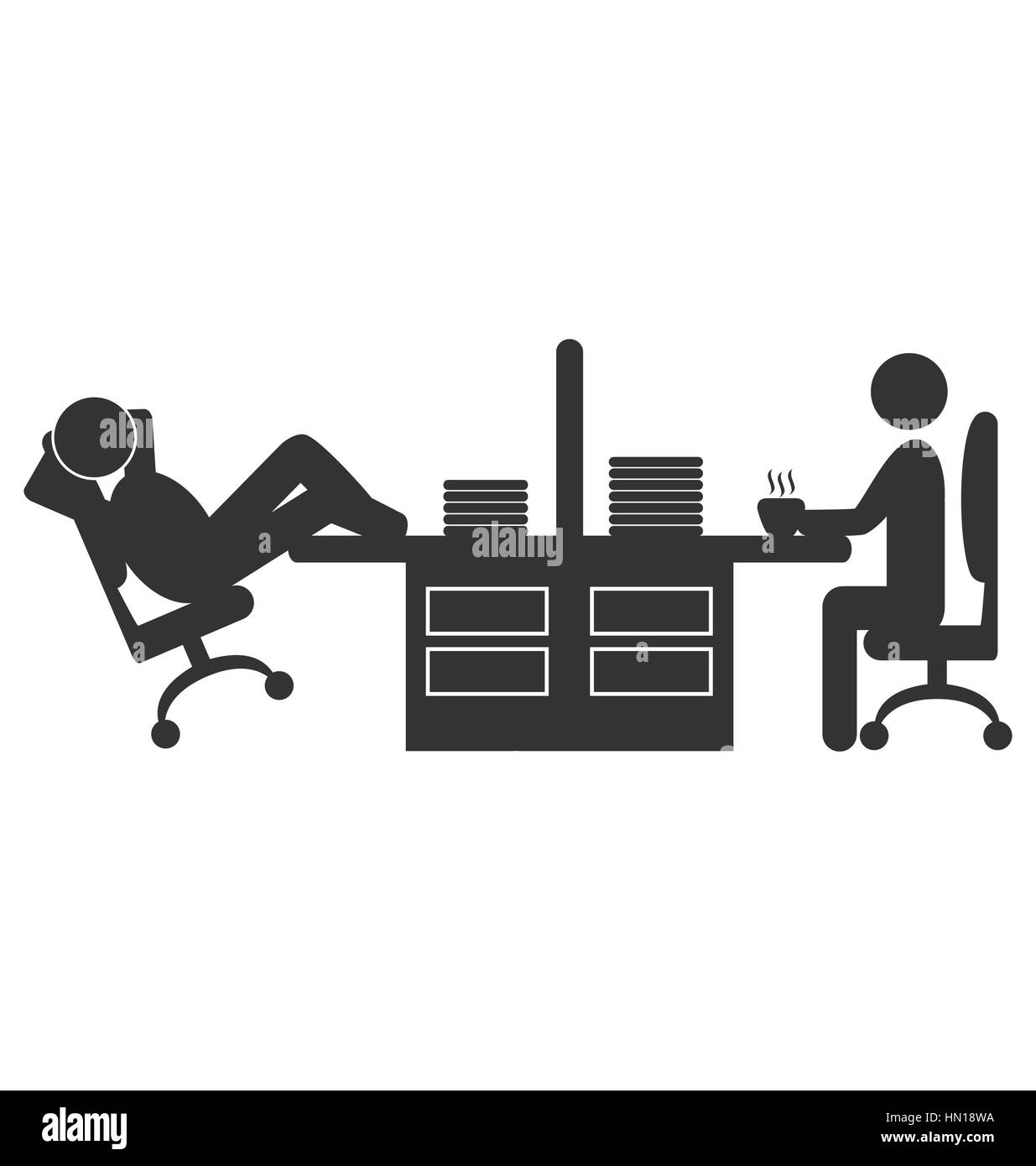 Workday icon Black and White Stock Photos & Images - Alamy