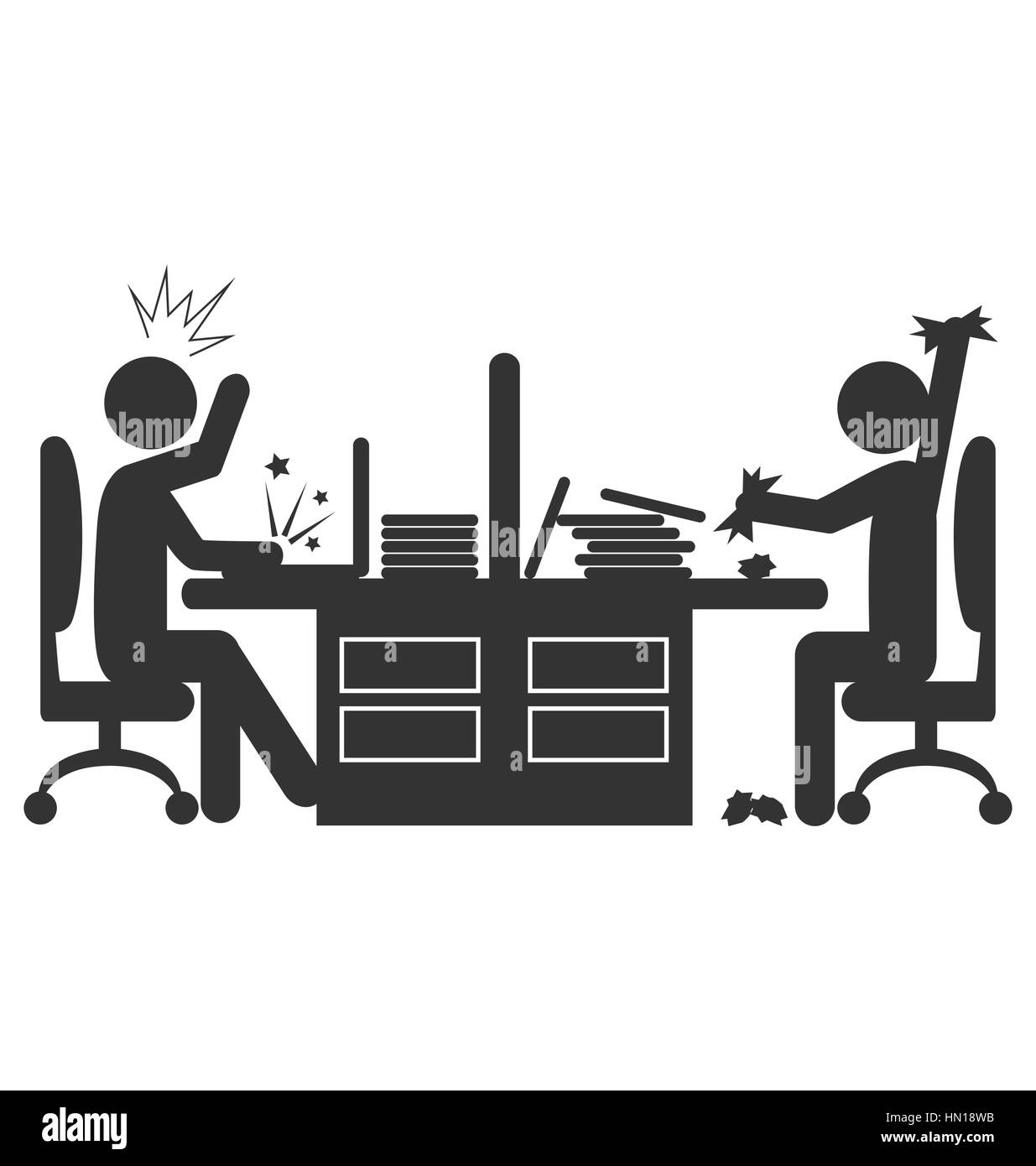 Desk Worker Icon
