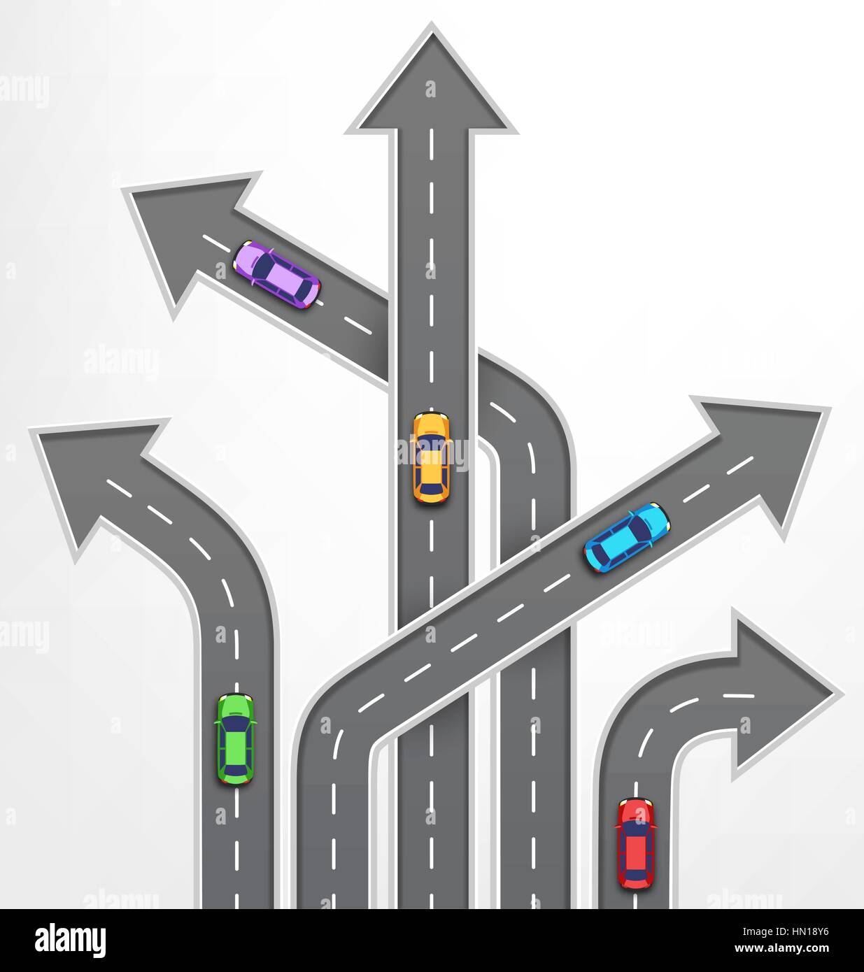 Important roads Stock Vector Images - Alamy