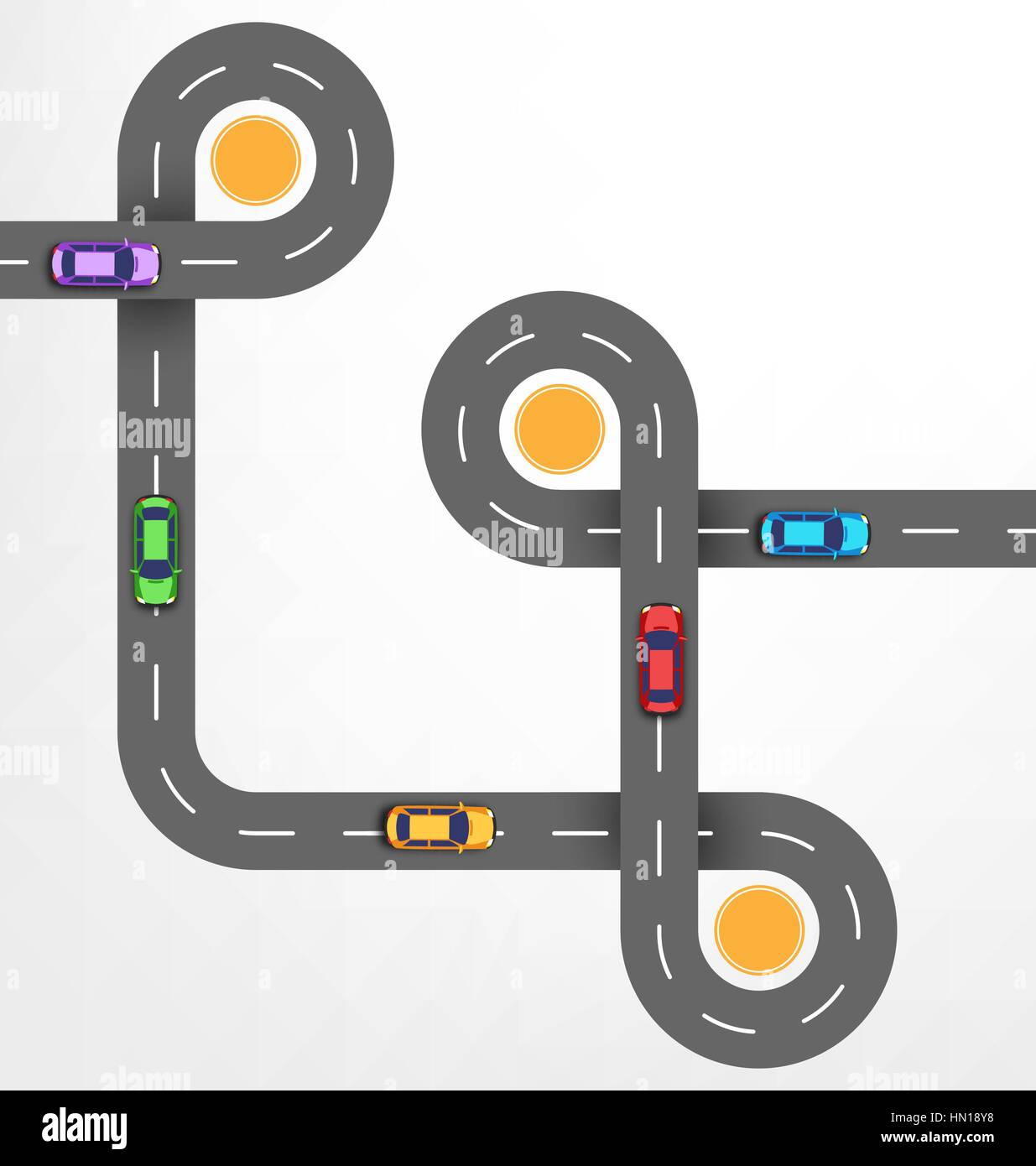 Road Infographic Background with Cars Stock Vector Image & Art - Alamy