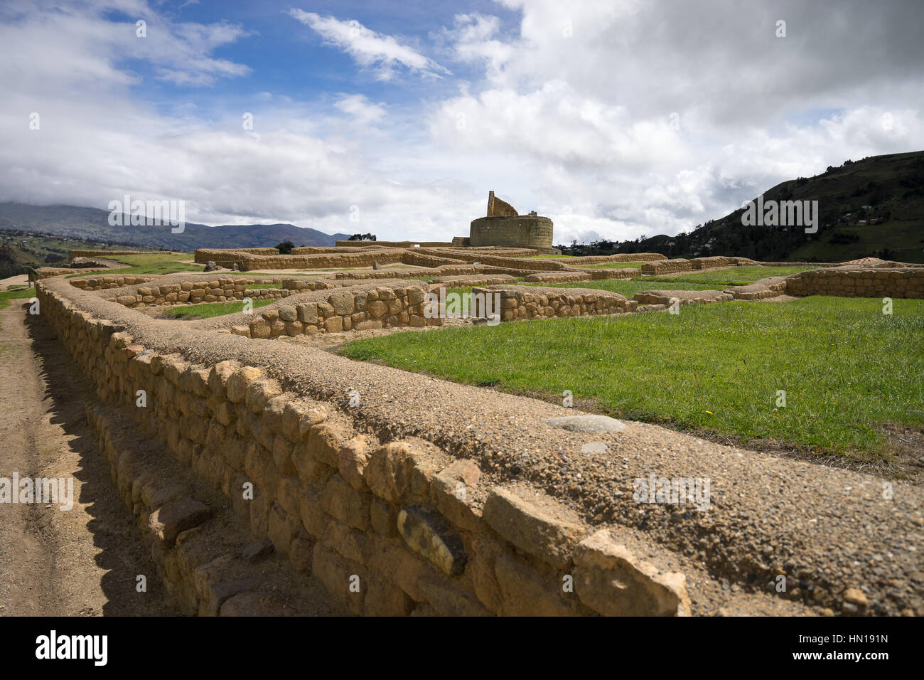 Ingapirca inka ruins details in Ecuador Stock Photo - Alamy