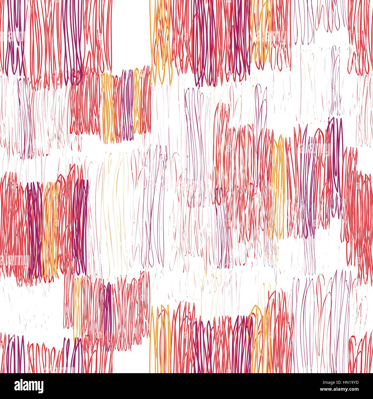 Abstract geometric seamless pattern. Color pencil drawing line texture ...