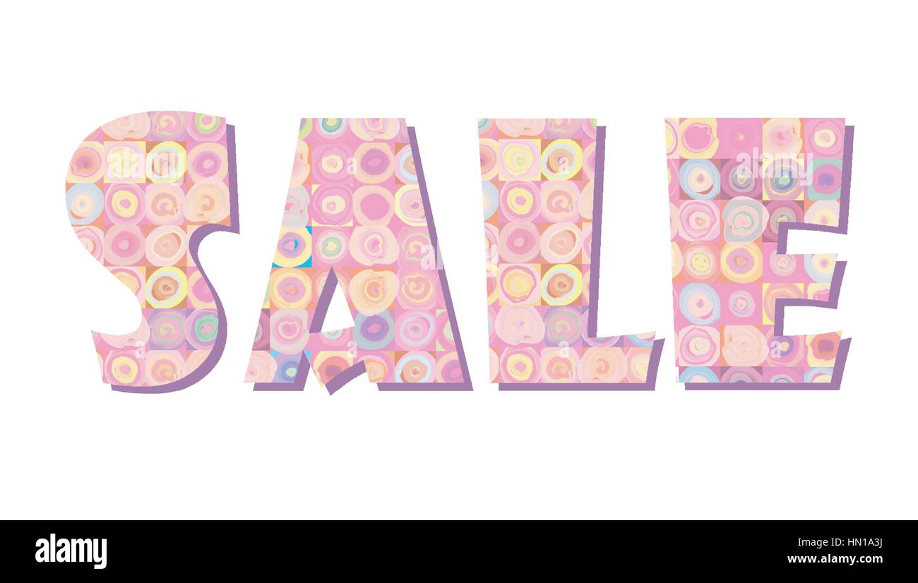 Sale banner. Big summer sale skicker over pink background Stock Vector ...