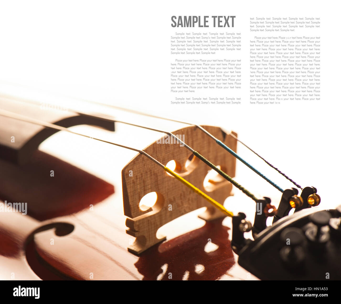 abstract violin on white background template Stock Photo - Alamy