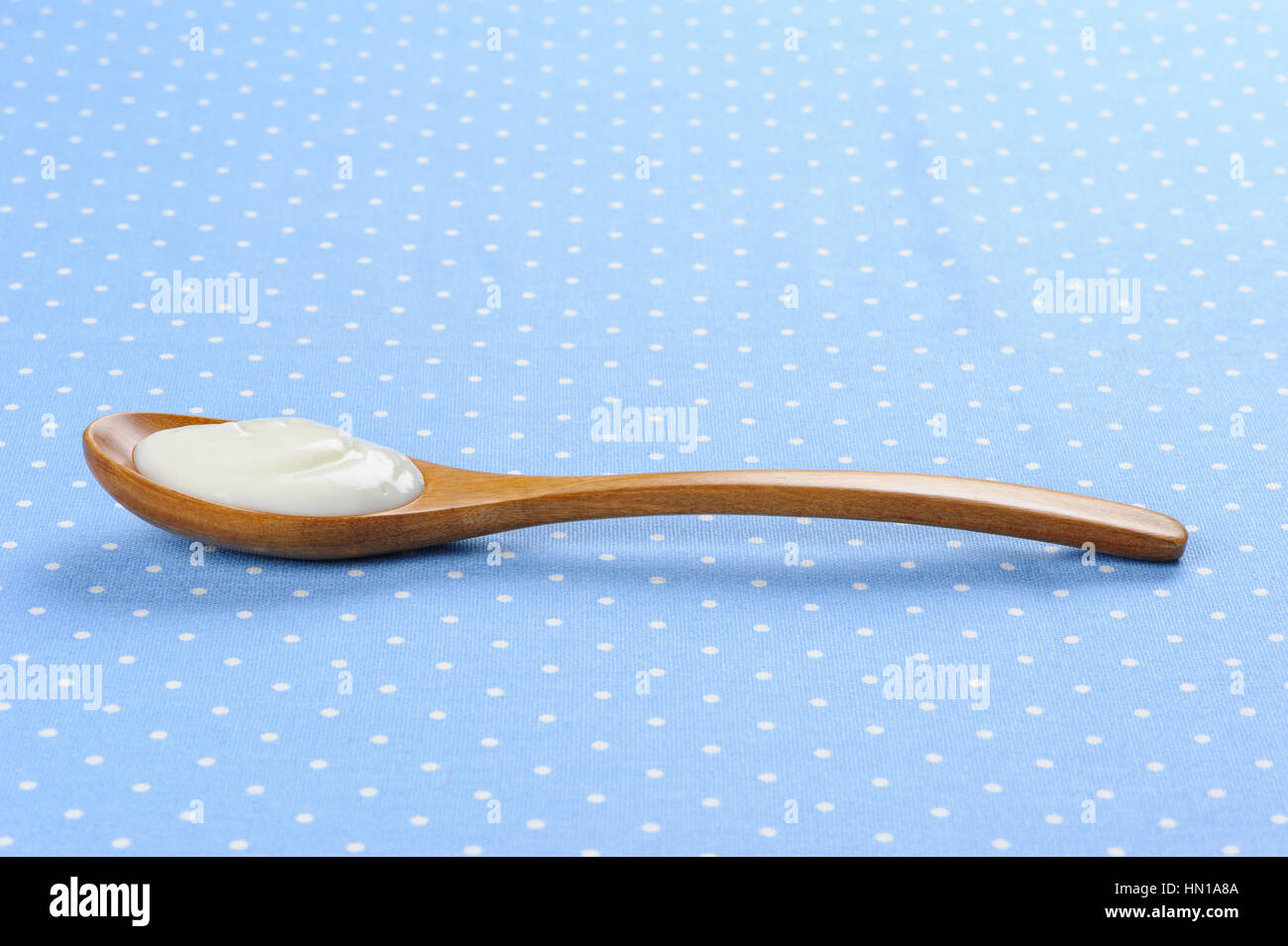Natural yogurt in spoon hi-res stock photography and images - Alamy