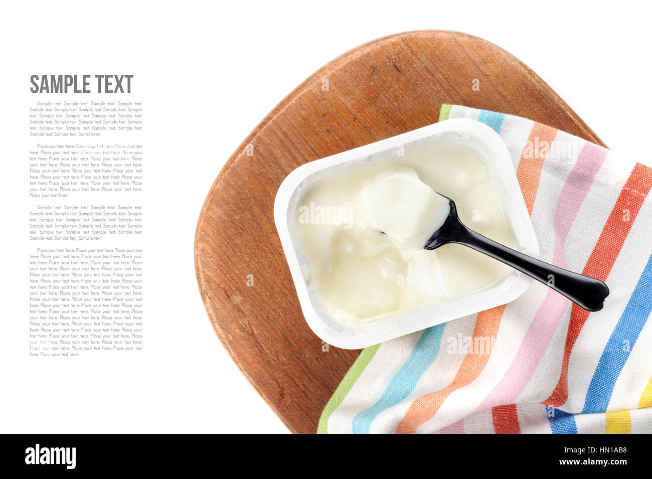 Yogurt plain container hi-res stock photography and images - Alamy