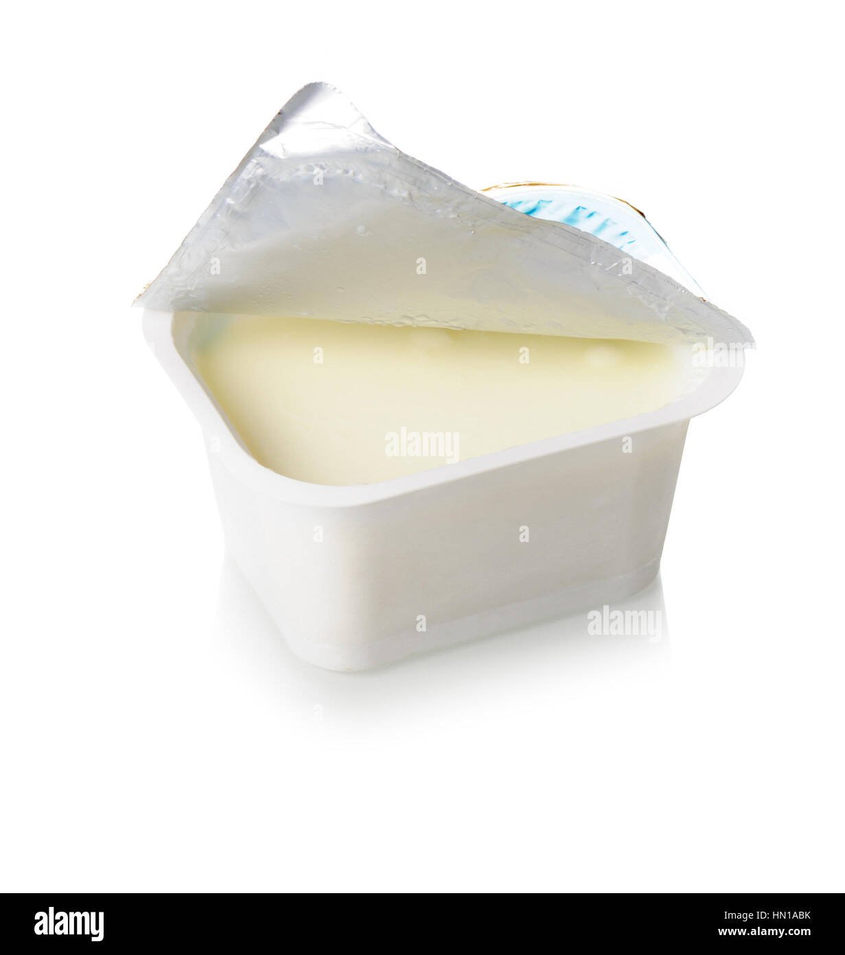 natural yogurt in white plastic container Stock Photo - Alamy