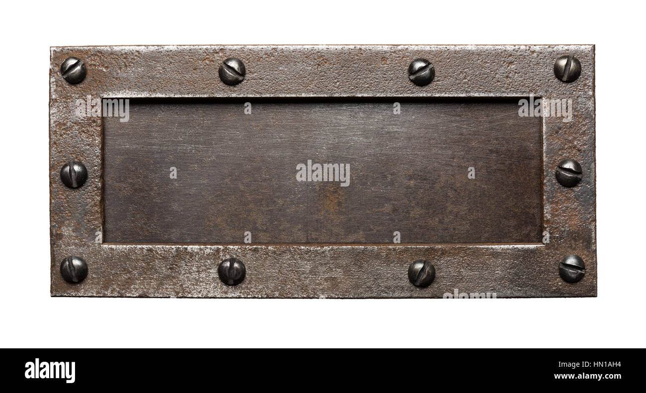 Old rusty metal plate texture. Industrial background Stock Photo - Alamy