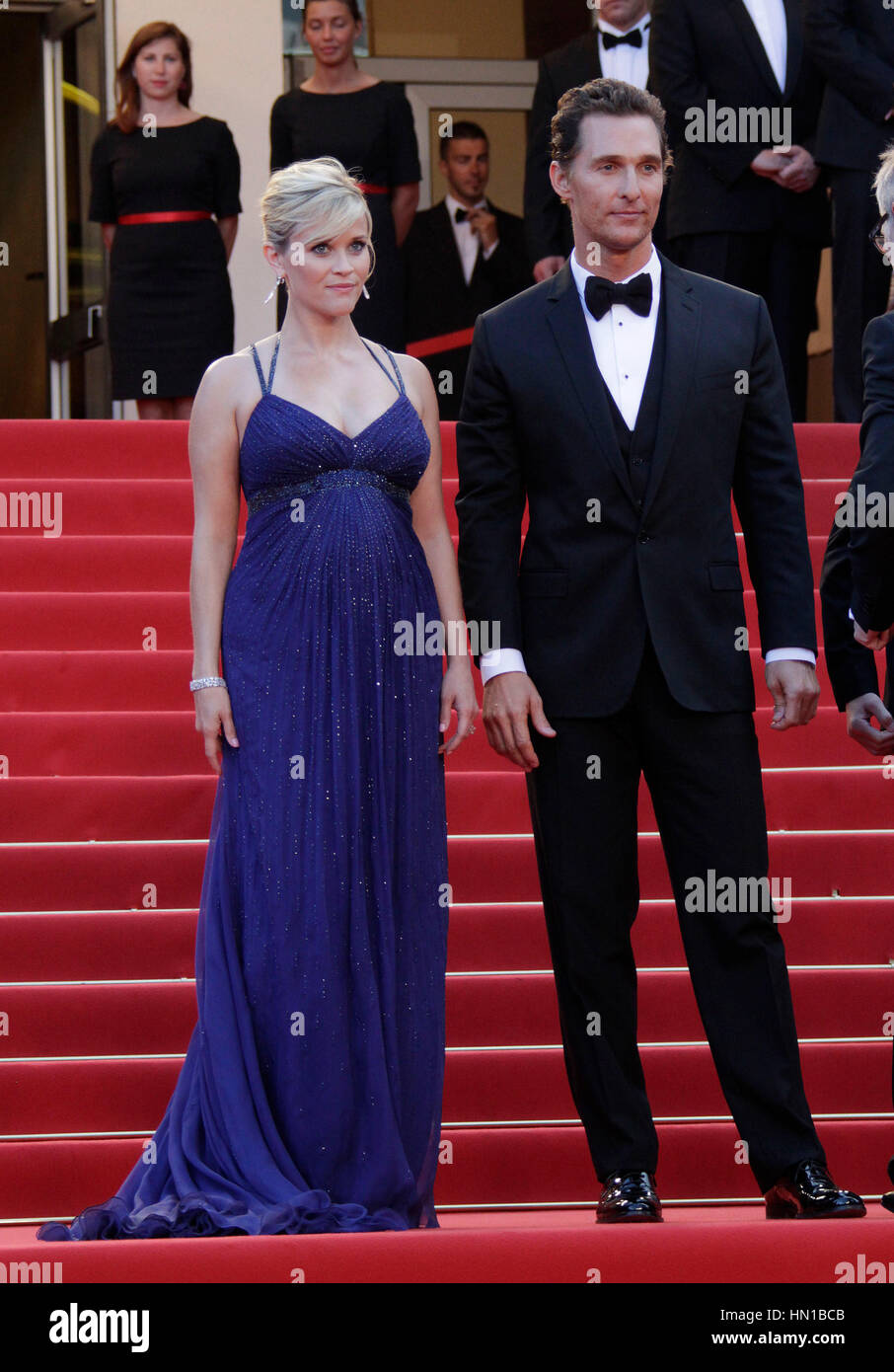 Reese Witherspoon and Matthew McConaughey arrive at the premiere for the film, "Mud" at the 65th ...