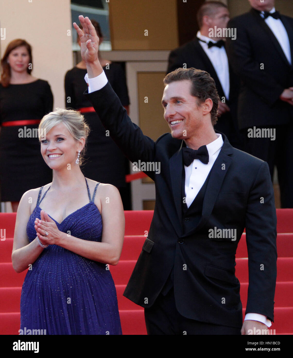 Reese Witherspoon and Matthew McConaughey arrive at the premiere for the film, "Mud" at the 65th ...