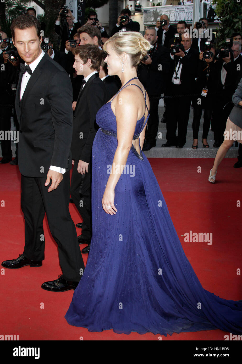 Reese Witherspoon and Matthew McConaughey arrive at the premiere for the film, "Mud" at the 65th ...