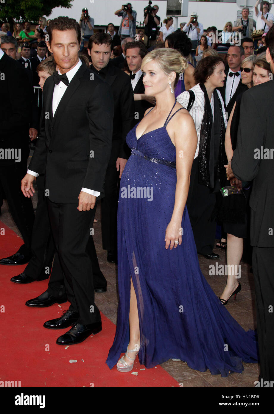 Reese Witherspoon and Matthew McConaughey arrive at the premiere for the film, "Mud" at the 65th ...