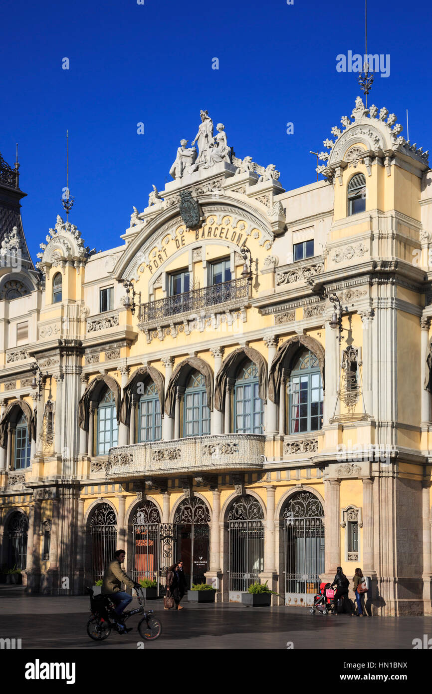 Old Barcelona Port Authority building (Port de Barcelona), Barcelona ...