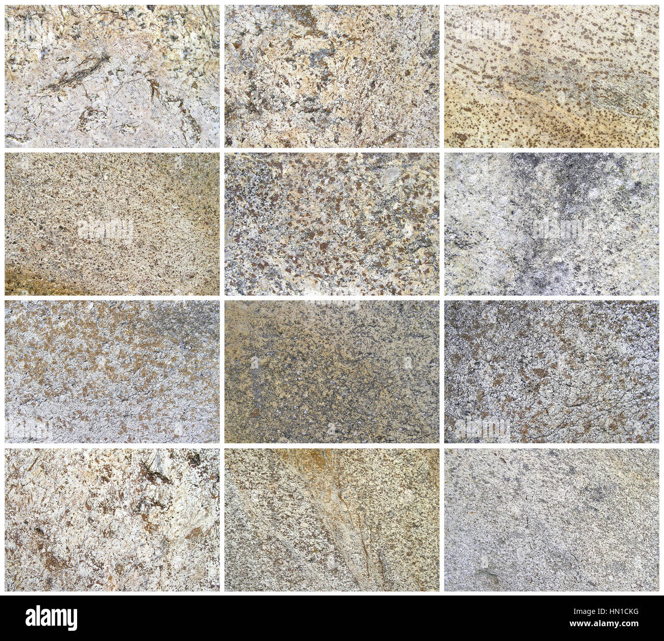 Twelve Natural Limestone Background or textures. The real color ...