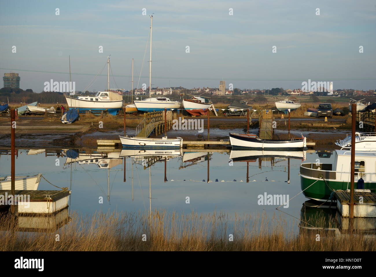 Boats Southwold Harbour On River High Resolution Stock Photography and ...