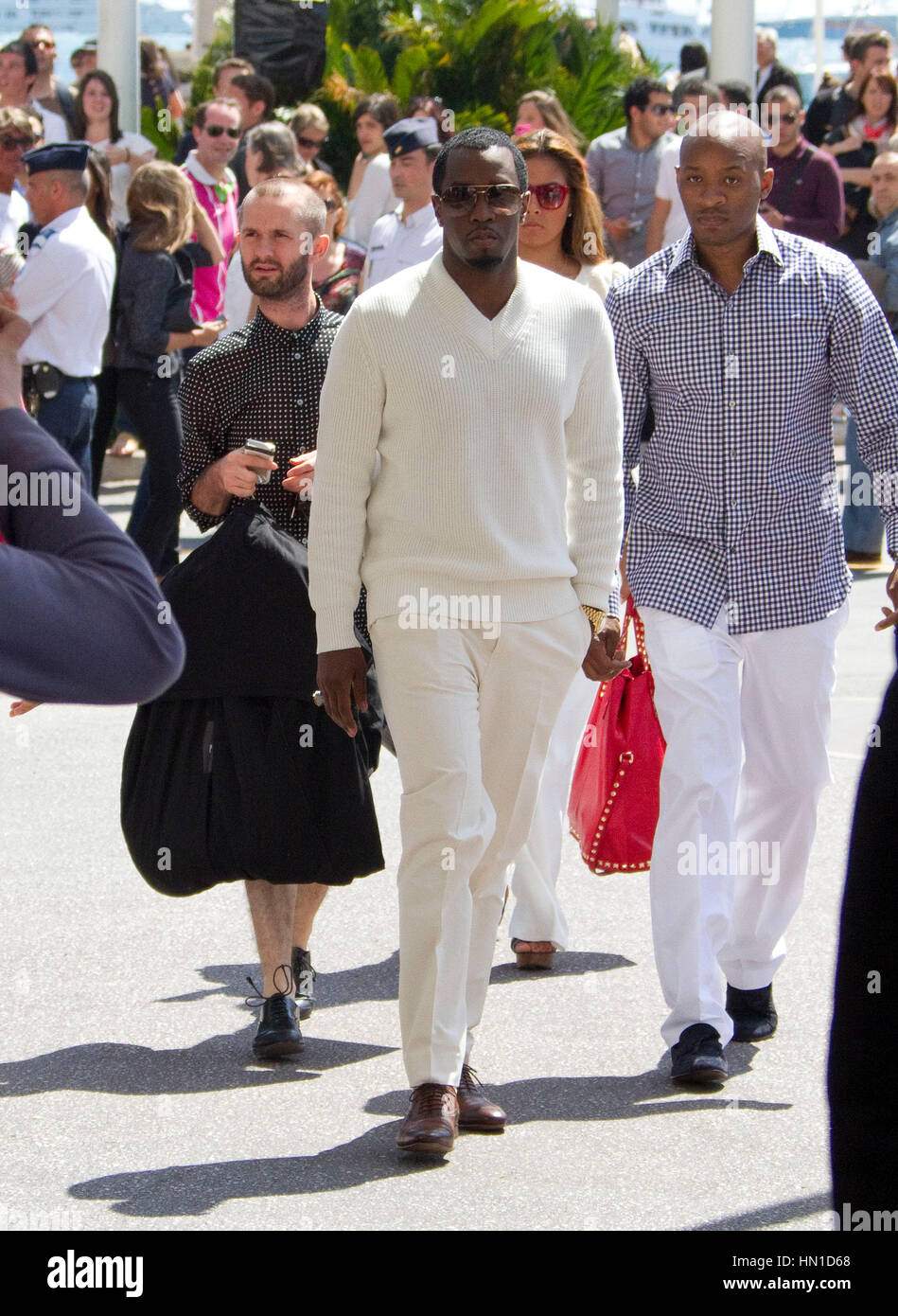Sean P. Diddy Combs walks around the Croissette at the 65th Cannes Film ...
