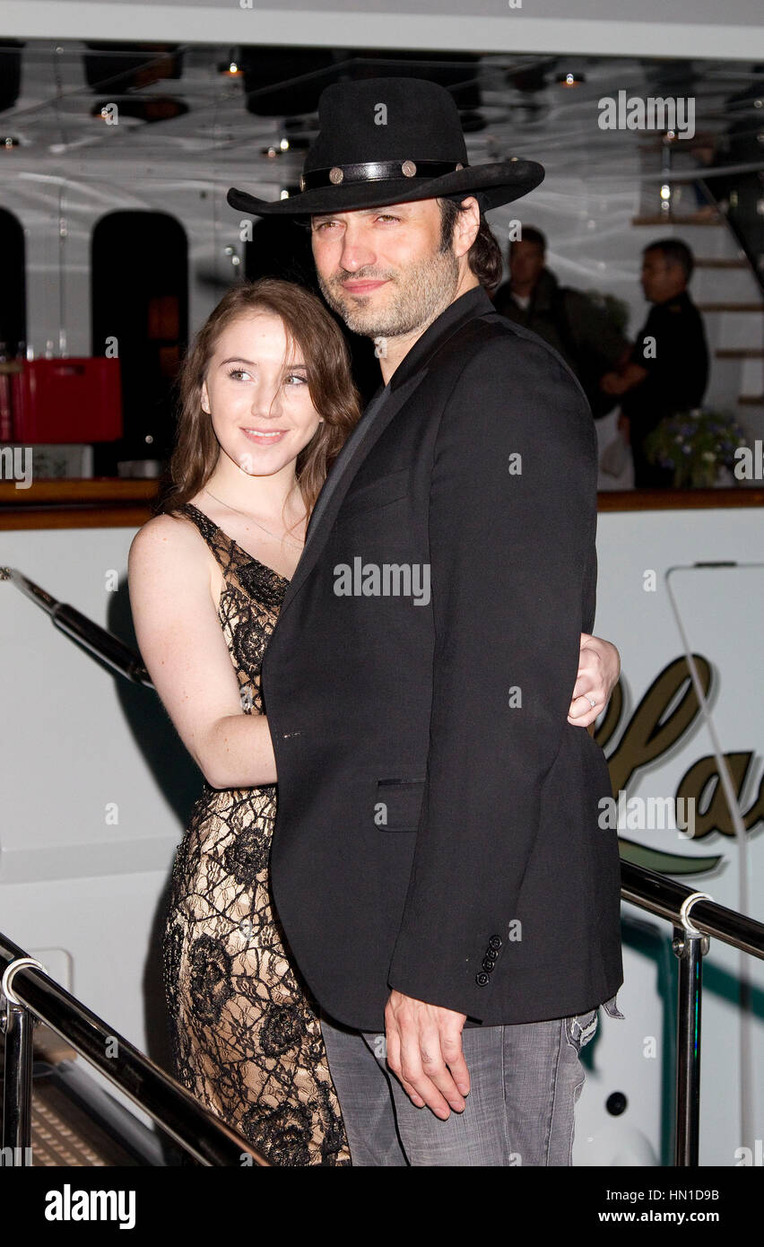 Robert Rodriguez and his girlfriend at a yacht party aboard the Lady ...