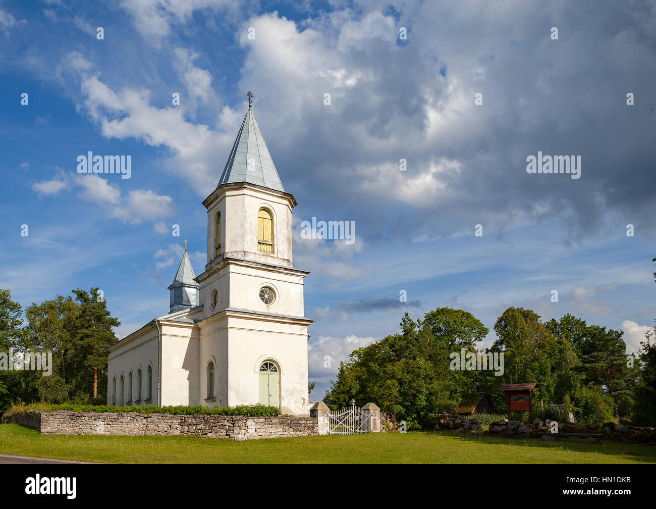Russian orthodox church. Saaremaa island village, Estonia Stock Photo ...