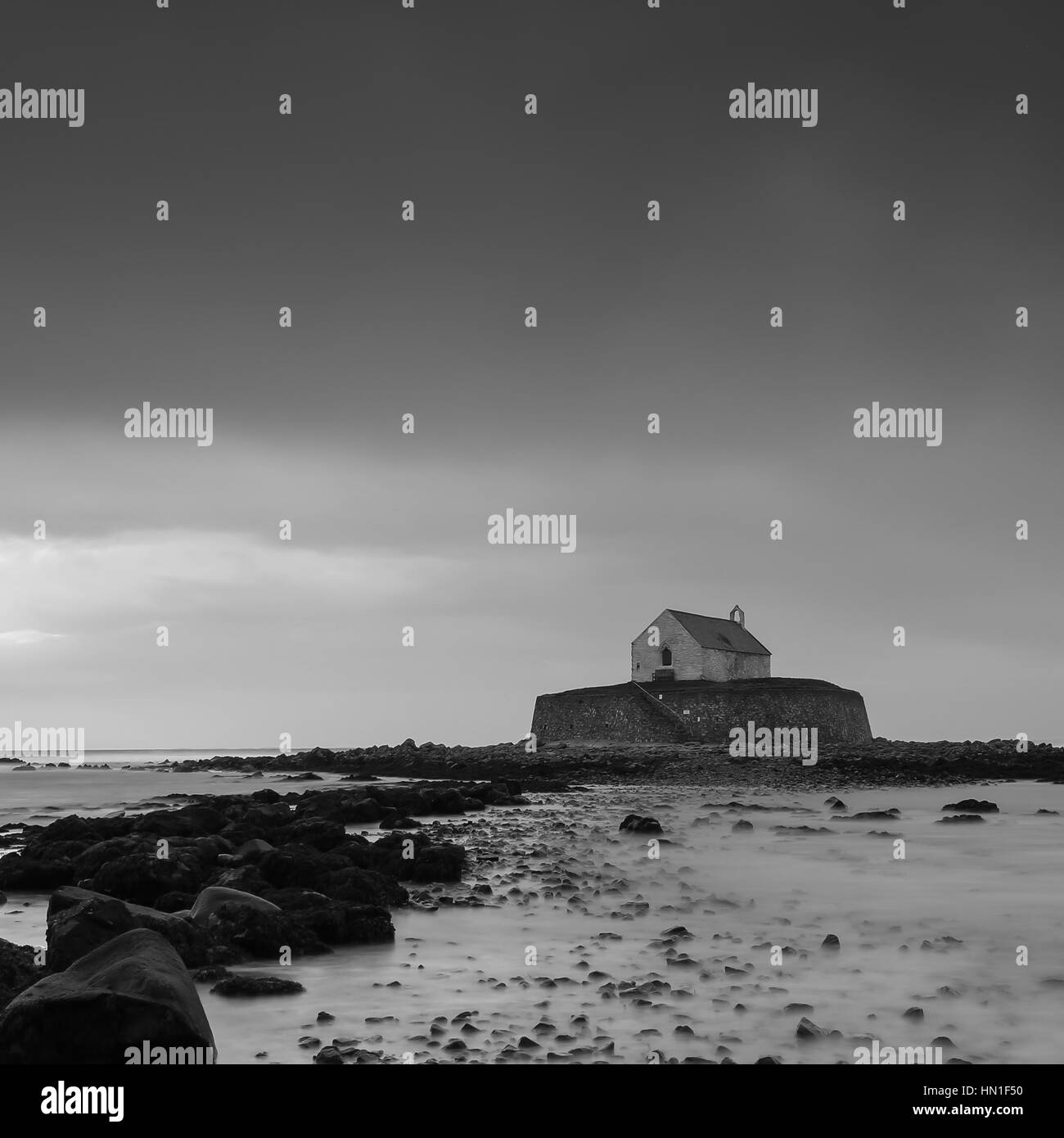 St Cwyfans Church, Anglesey Stock Photo - Alamy