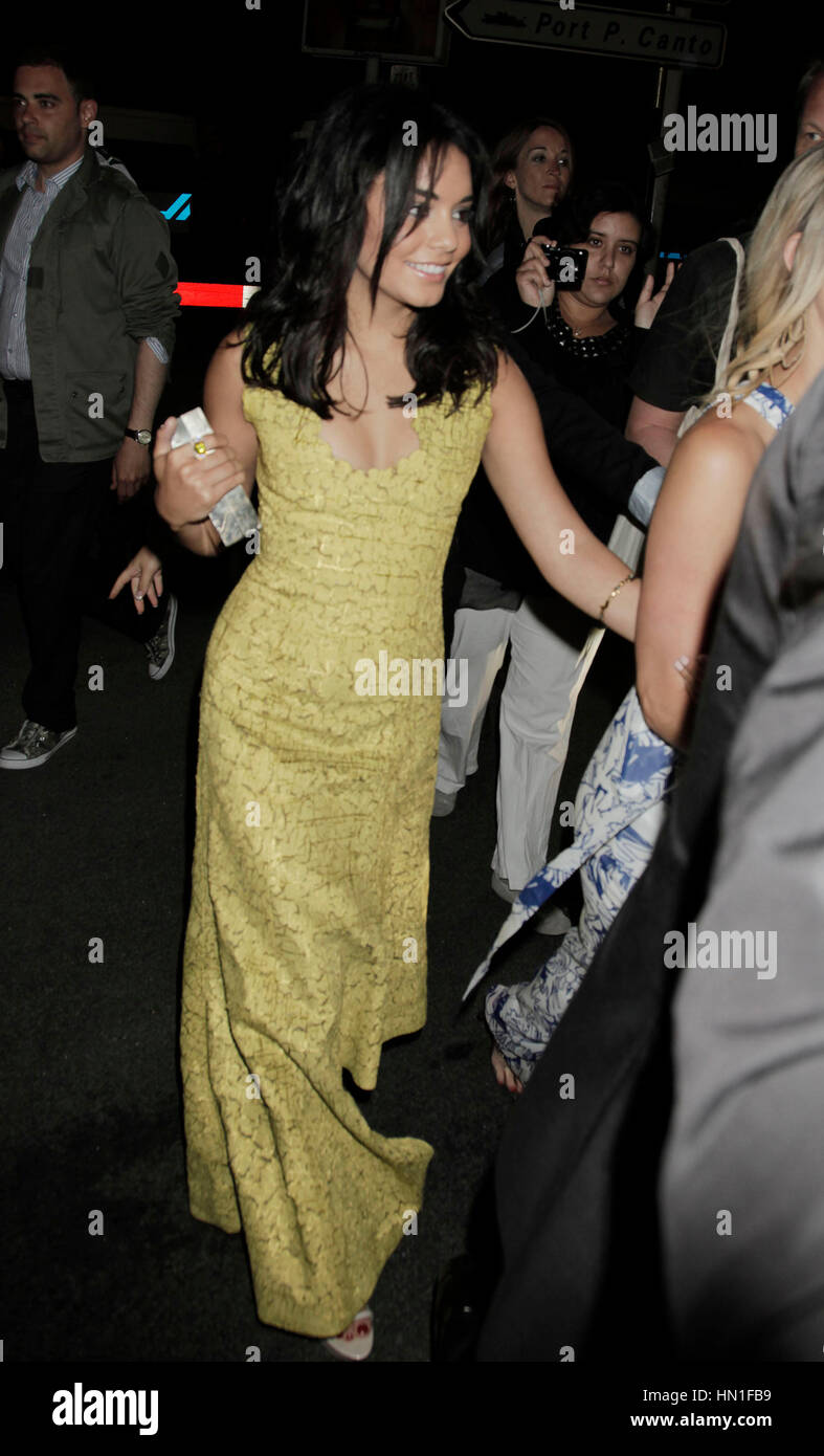 Vanessa Hudgens walking the streets of Cannes, France on May 12, 2011 ...