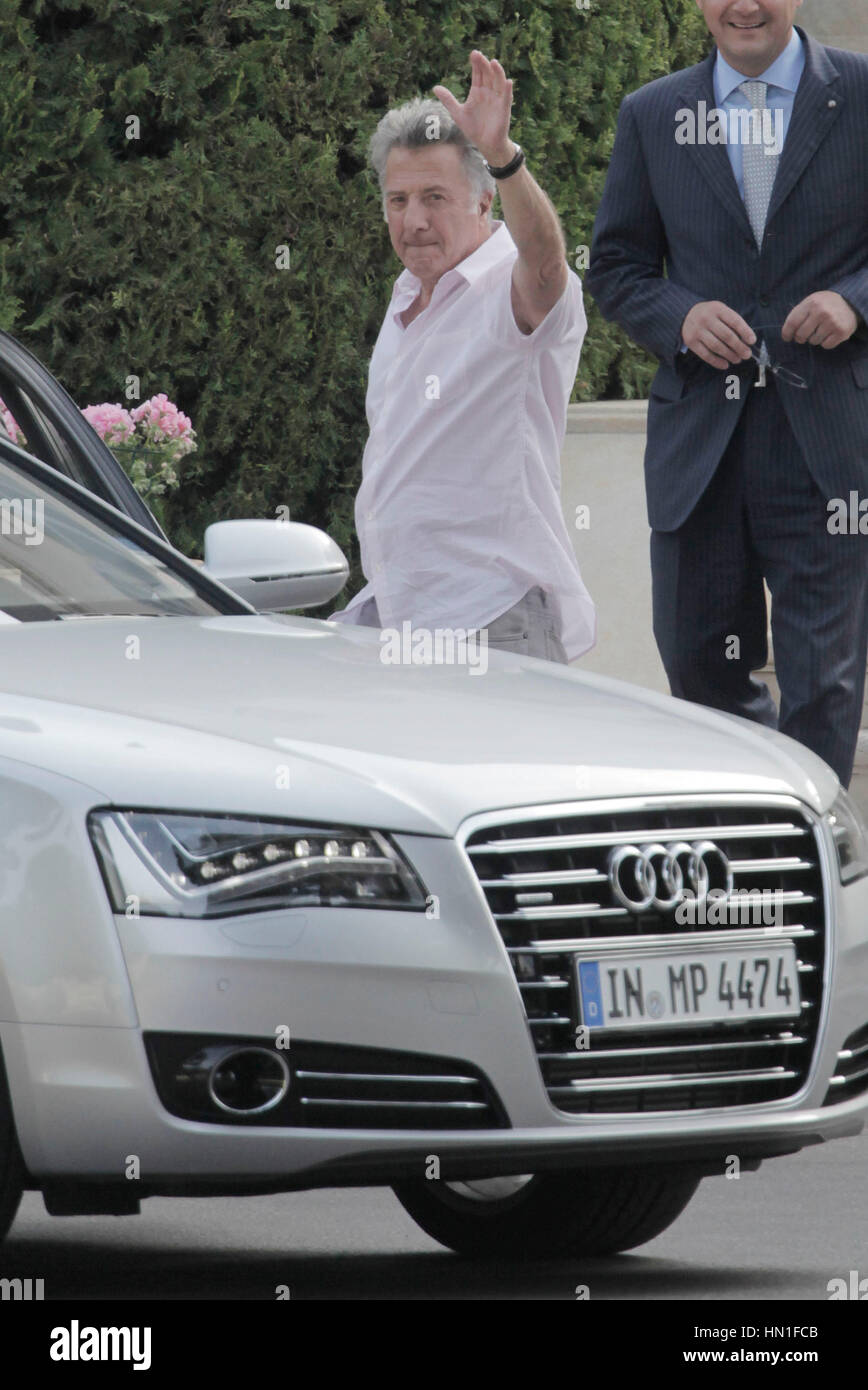Dustin Hoffman leaves the Hotel Du Cap in Antibes, France on May 12 ...