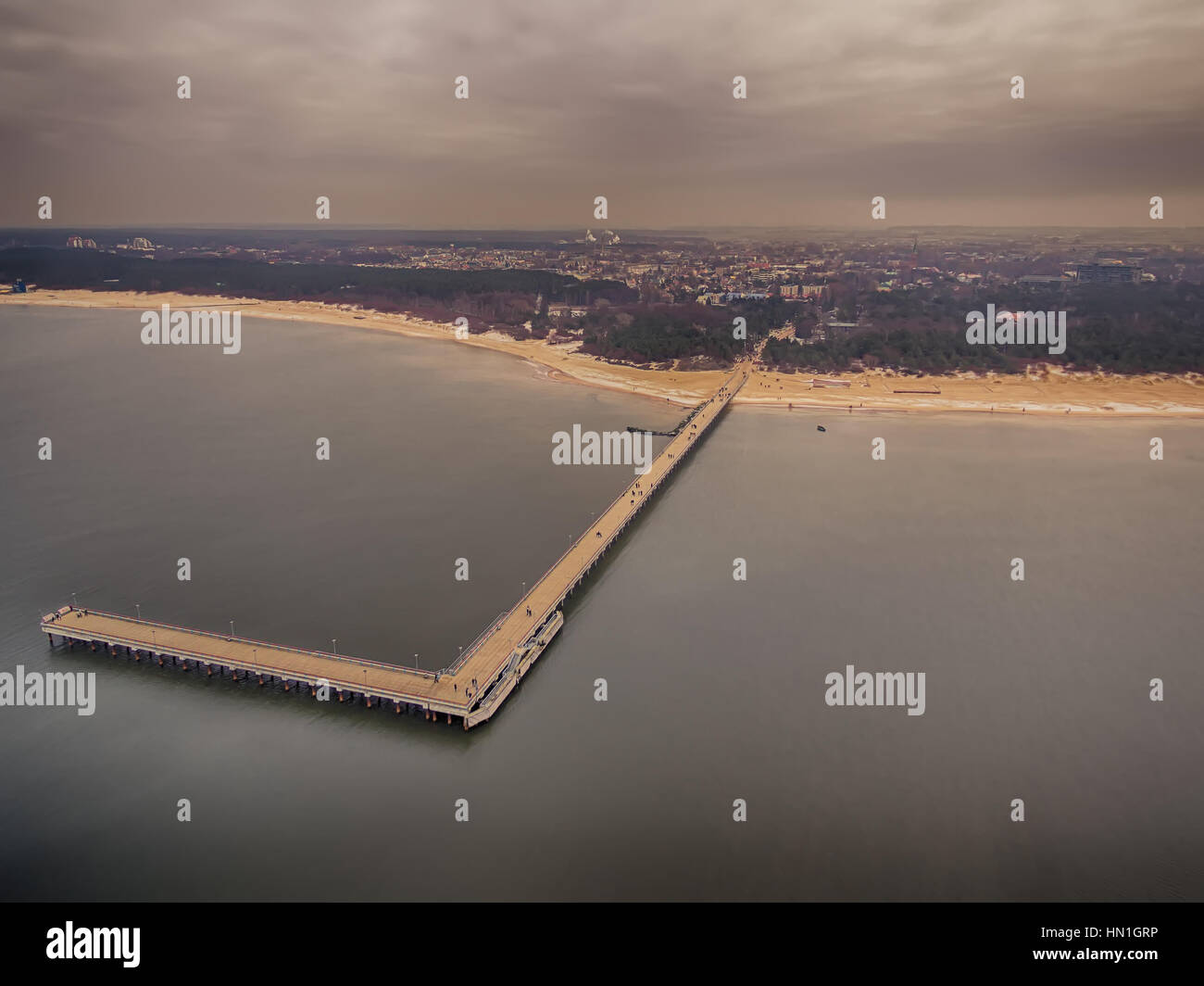 Aerial view palanga resort town hi-res stock photography and images - Alamy