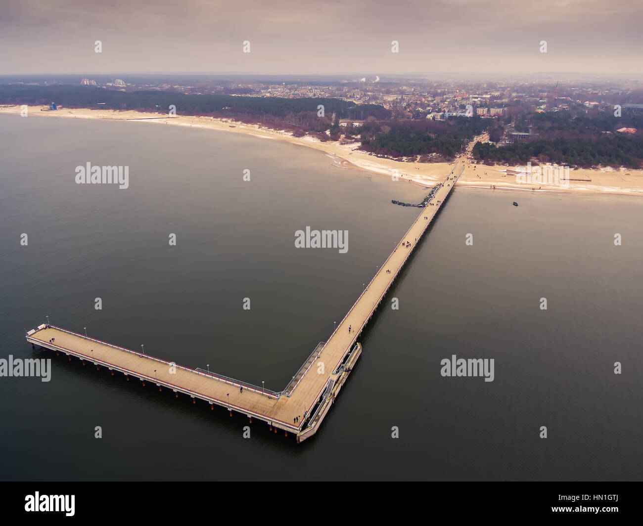Aerial view palanga resort town hi-res stock photography and images - Alamy