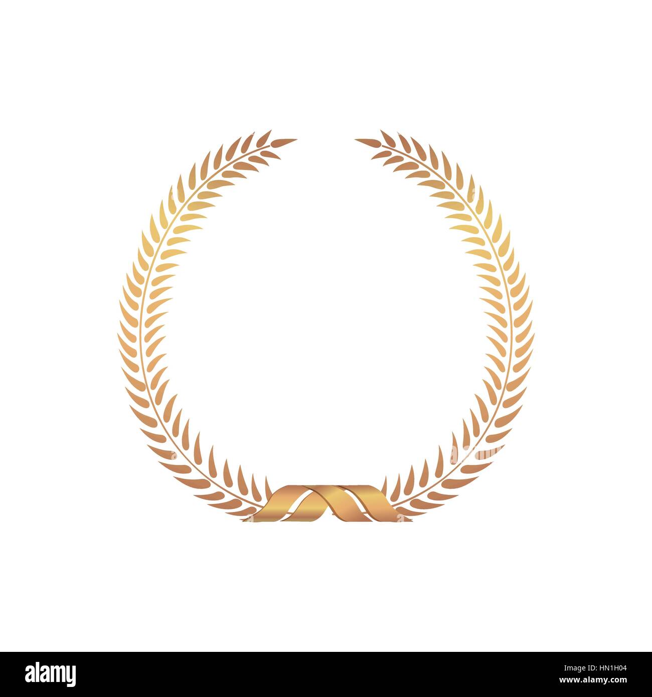 Golden award laurel wreath for winner Laurel wreath isolated with ...