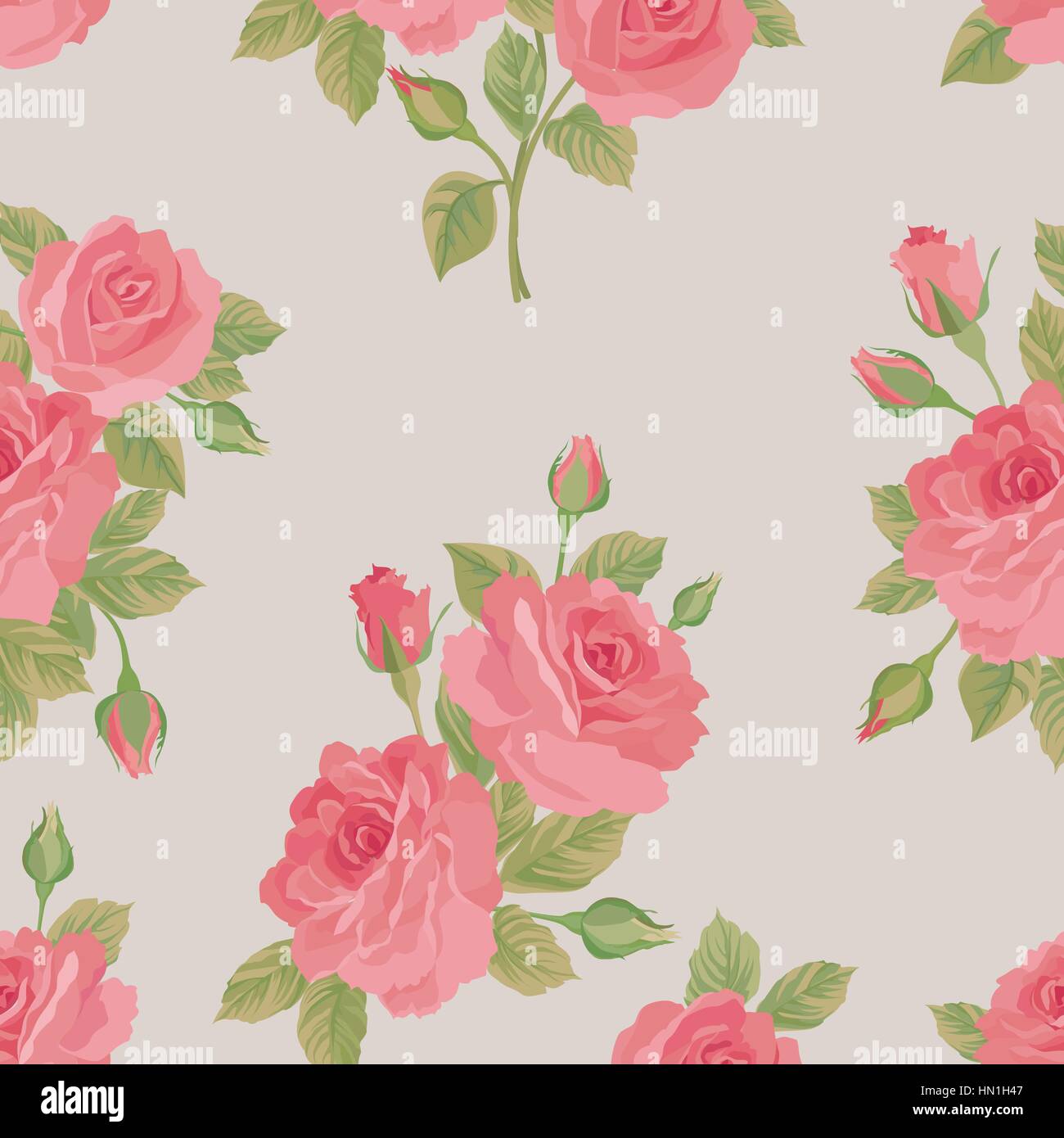 Floral bouquet seamless pattern. Flower posy background. Ornamental ...