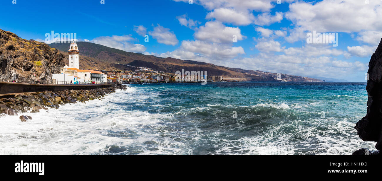 Famous basilica of Candelaria in the eastern part of Tenerife in the ...