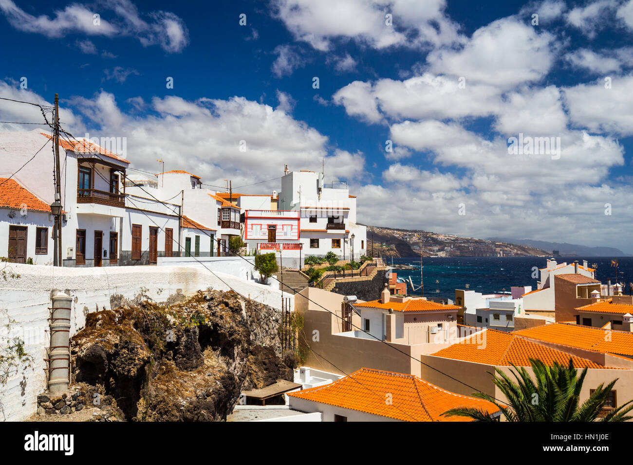 Famous basilica of Candelaria in the eastern part of Tenerife in the ...