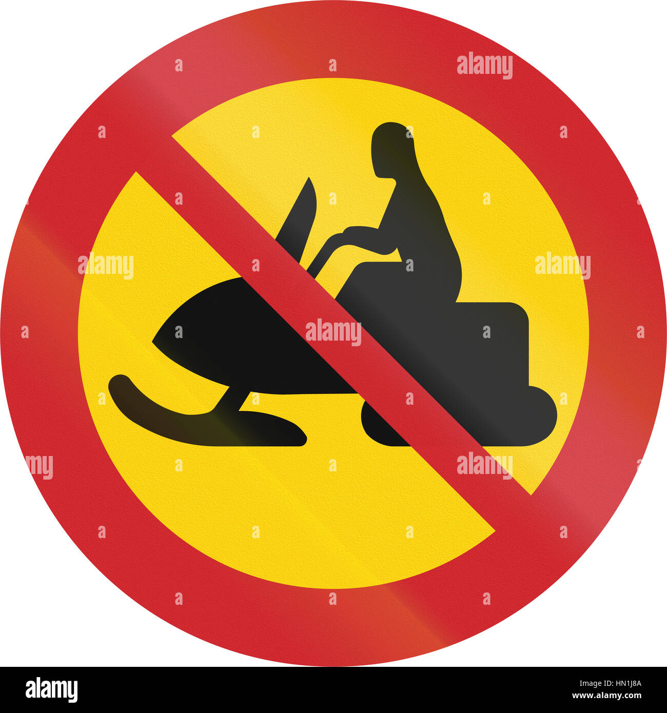 Road sign used in Sweden - No off-road vehicles Stock Photo - Alamy