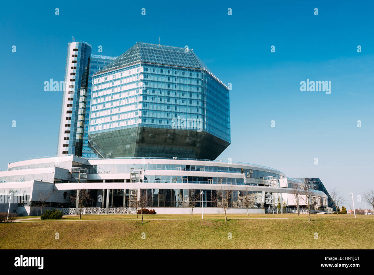 Minsk, Belarus. Building Of National Library Of Belarus In Minsk ...