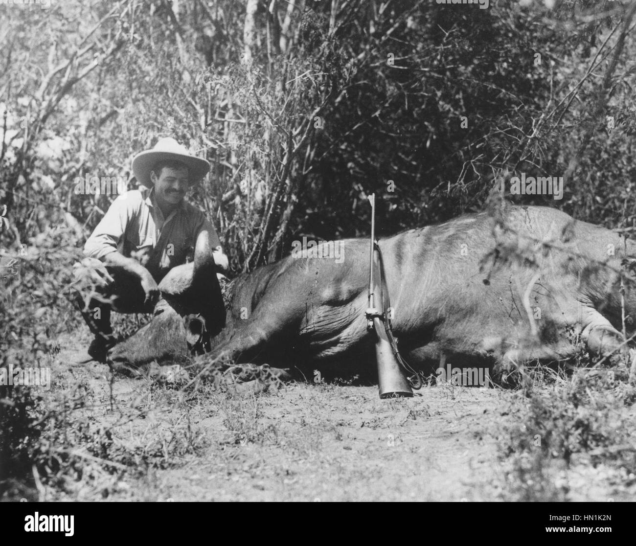 ERNEST HEMINGWAY (1899-1961) American writer and journalist in Kenya ...