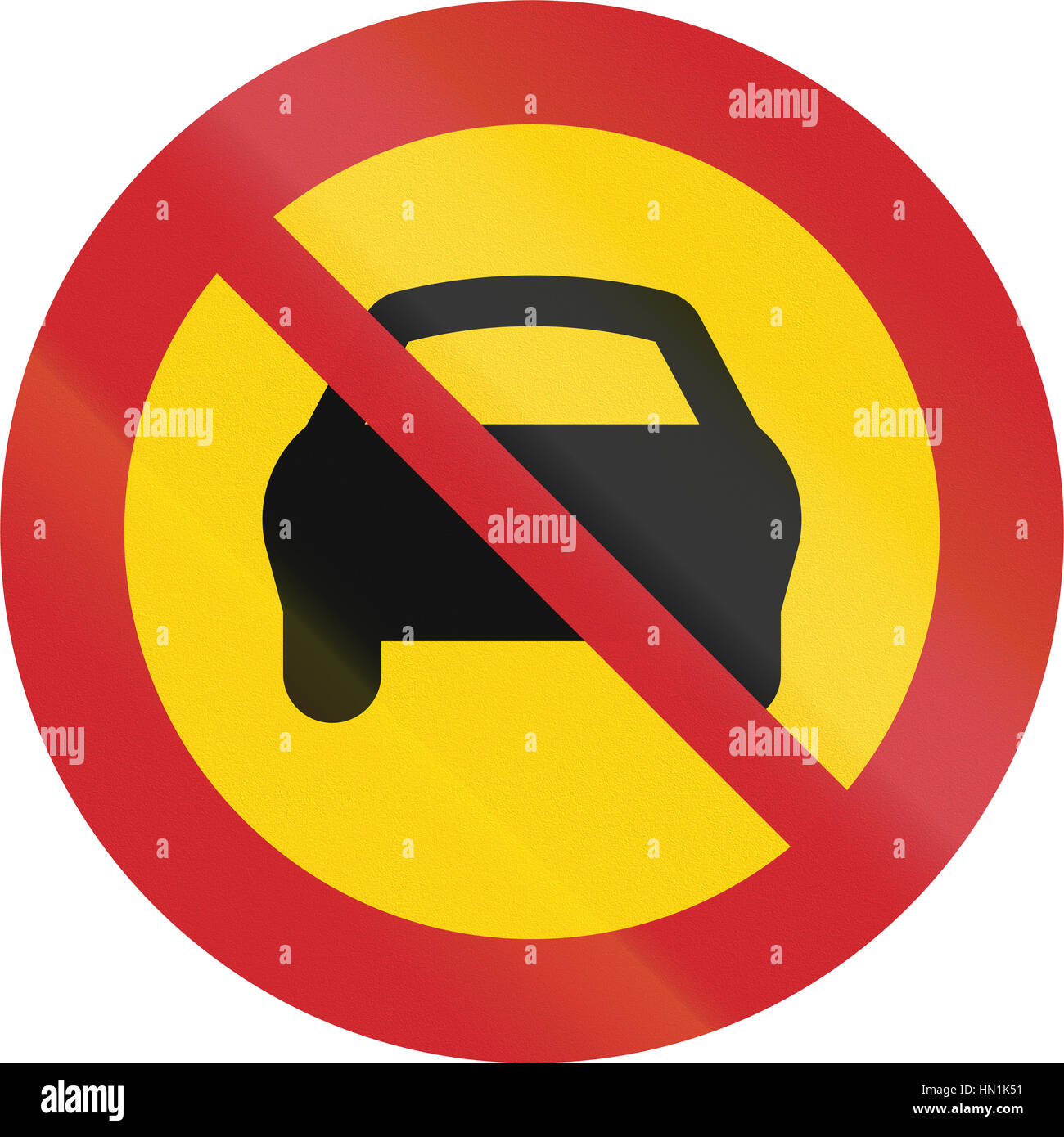 Road sign used in Sweden - No vehicles with more than 2 wheels Stock ...