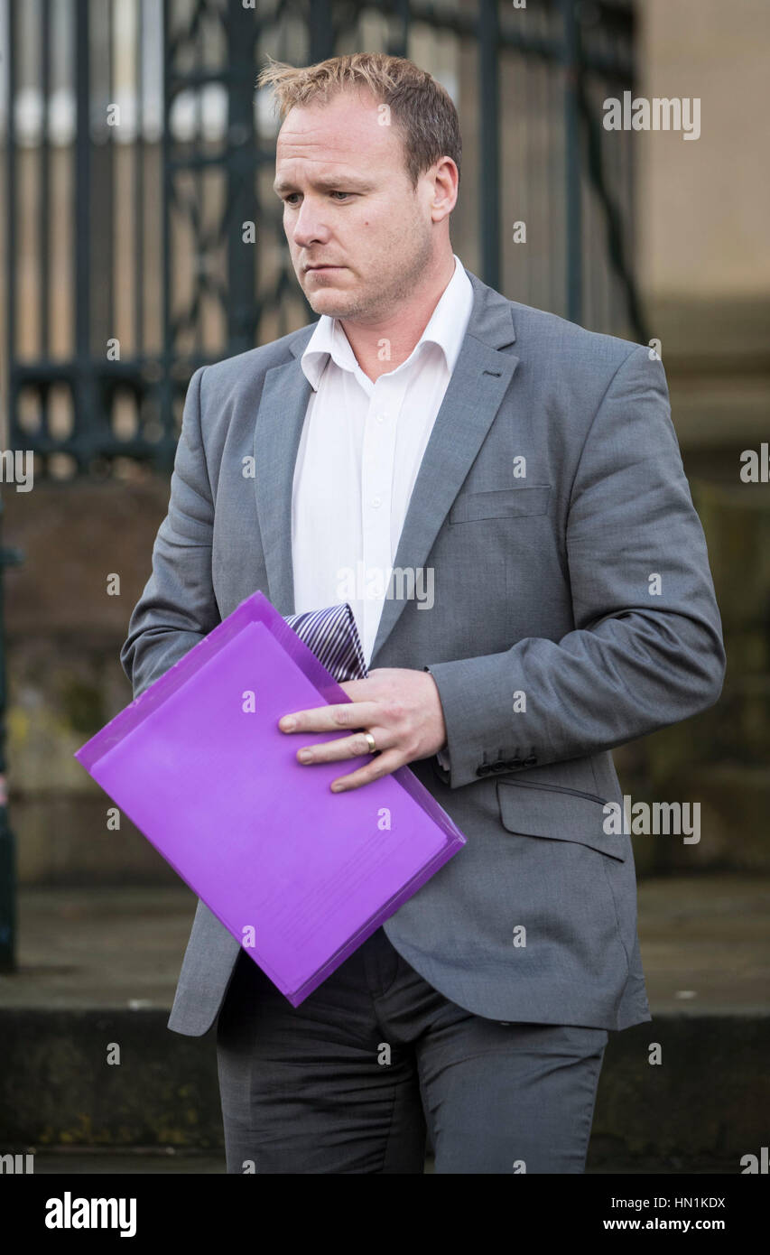 Ben Kitto leaves York Crown Court where he was spared jail after using ...