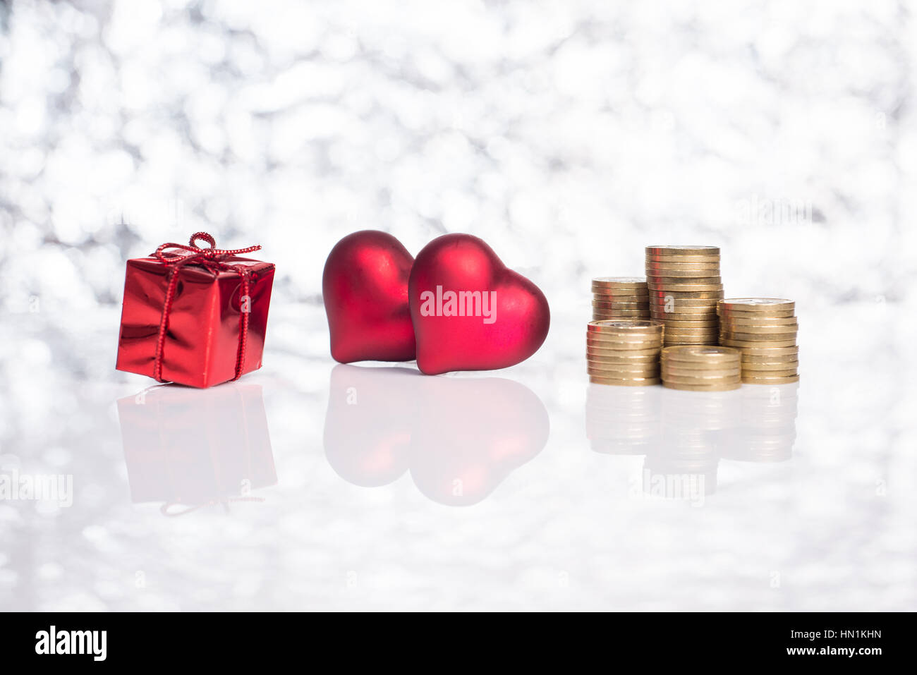Costs of Valentine's Day Stock Photo - Alamy
