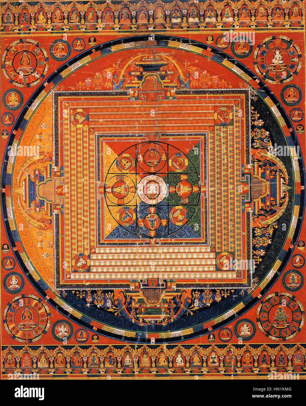 Mandala of Vajradhatu Stock Photo - Alamy