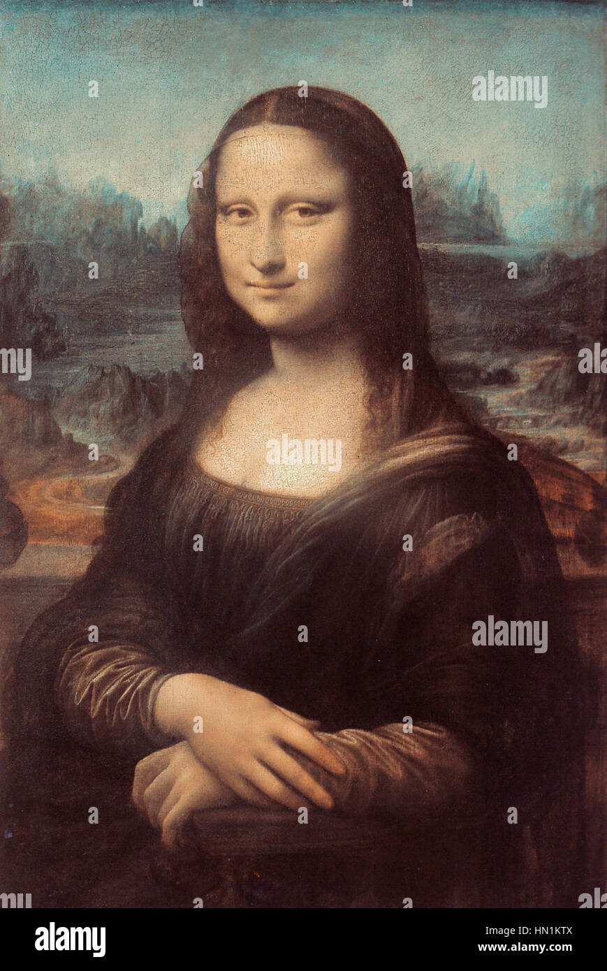 Mona lisa painting original hi-res stock photography and images - Alamy
