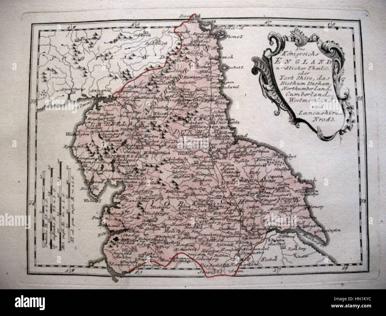 Map of England in 1791 by Reilly 083 Stock Photo - Alamy